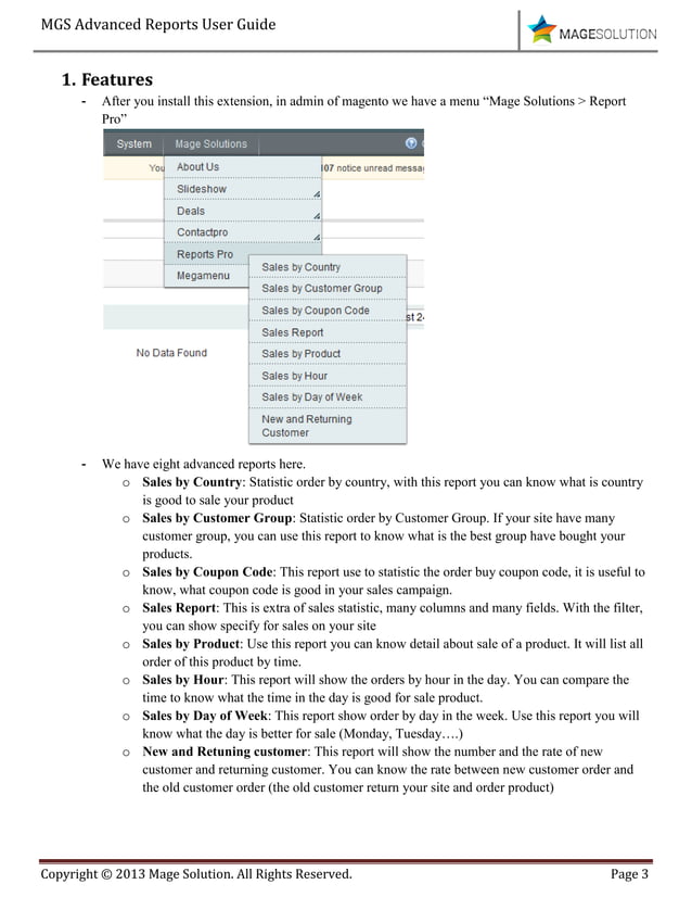Mgs advanced reports_user_guide | PDF