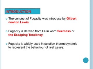Fugacity | PPTX