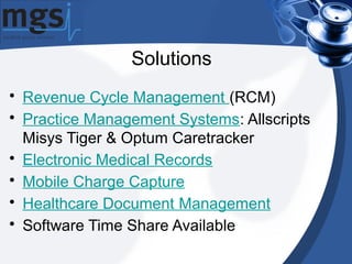 Mgsi -medical billing Company presentation | PPT