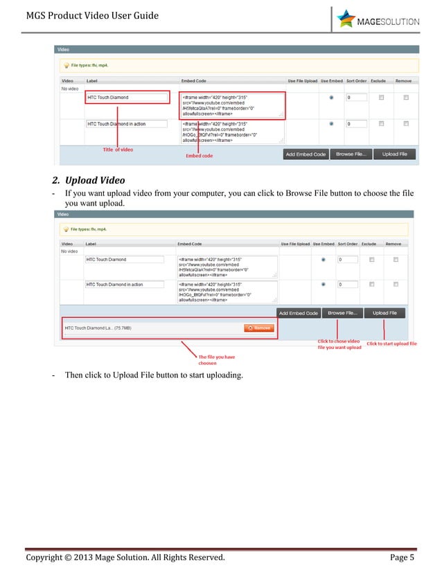 Mgs product video_user_guide | PDF