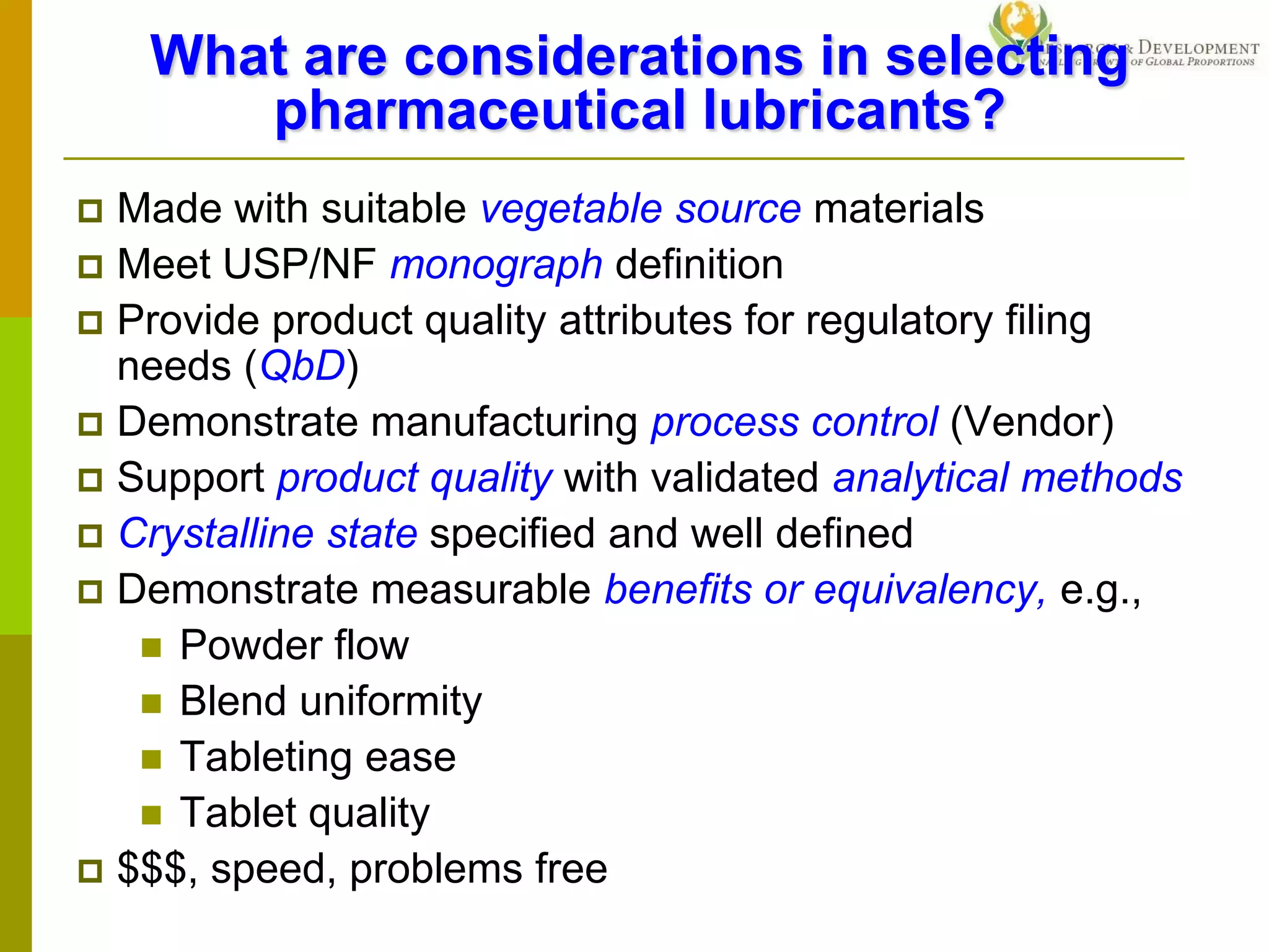 Attributes of Magesium Stearate as a Tablet Lubricant | PDF