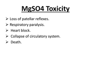 Magnesium Sulfate in Obstetrics | PDF