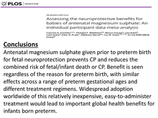 Magnesium Sulfate in Obstetrics | PDF
