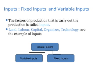 THEORY OF PRODUCTION AND COST | PPT