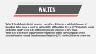Environment and CSR activities analysis of Walton Bangladesh | PDF