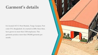 Garments department review | PPTX