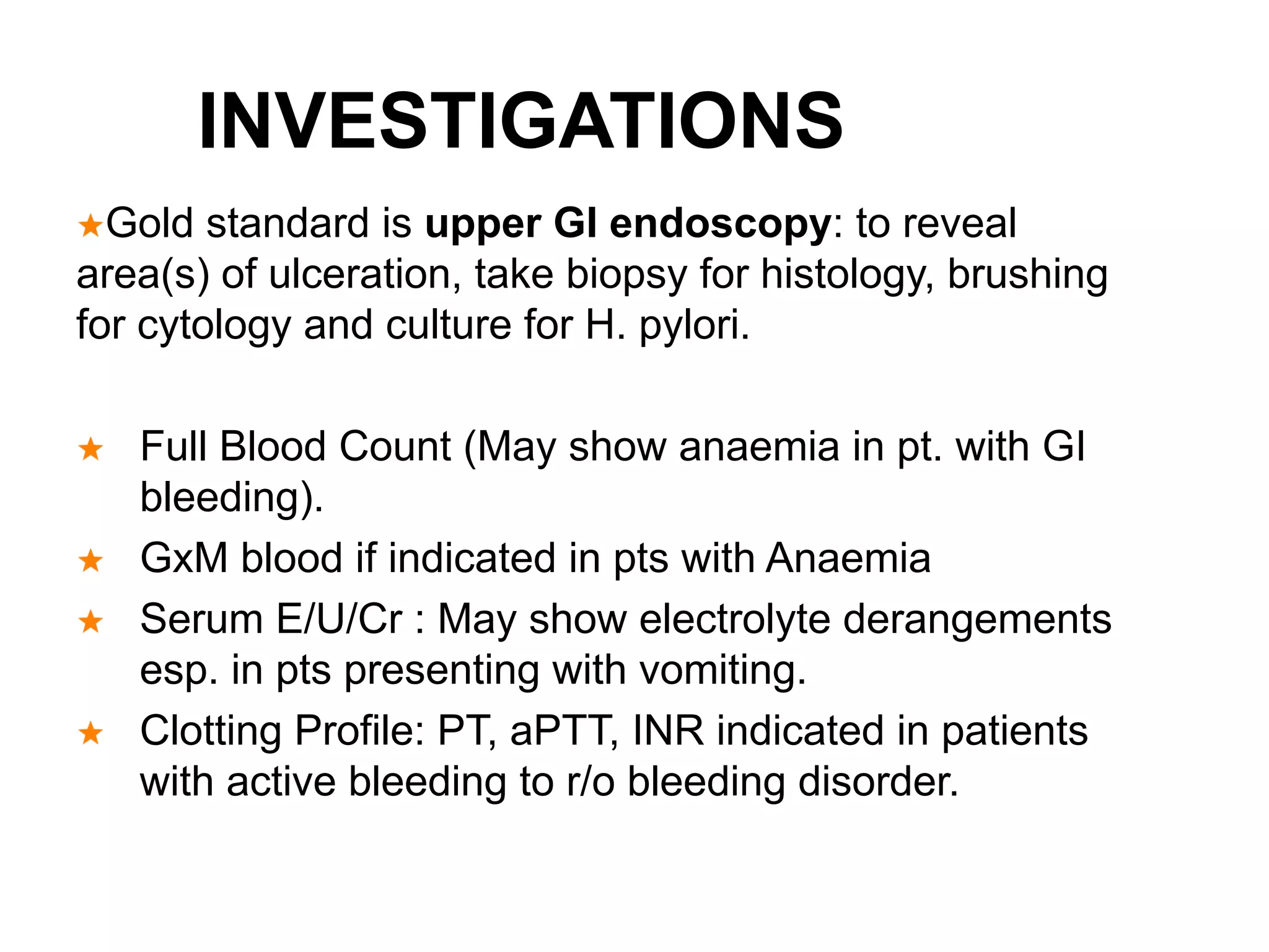 Management of Acute Exacerbation of Peptic Ulcer Disease (PUD) | PDF