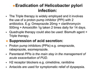 Management of Acute Exacerbation of Peptic Ulcer Disease (PUD) | PDF