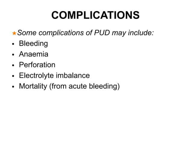 Management of Acute Exacerbation of Peptic Ulcer Disease (PUD) | PDF ...