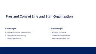 Line and Staff Organization Management ppt | PPTX