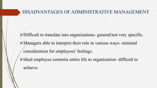 scientific management and administrative management | PPTX