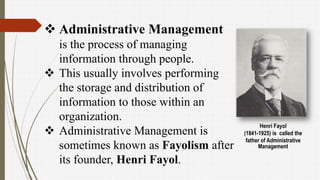 scientific management and administrative management | PPTX