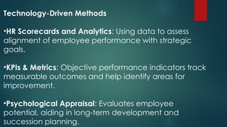 Performance Appraisal Methods - Performance Appraisal Methods | PPTX
