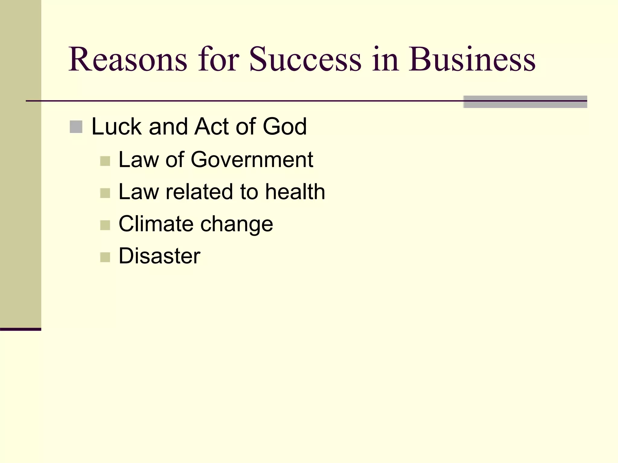 Causes of failure and success in Business.ppt