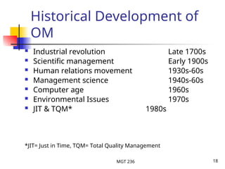 operations management power point presen | PPT