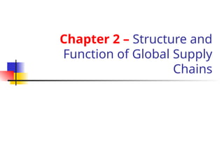 chapter 2 Structure and Function of Global Supply Chains | PPT