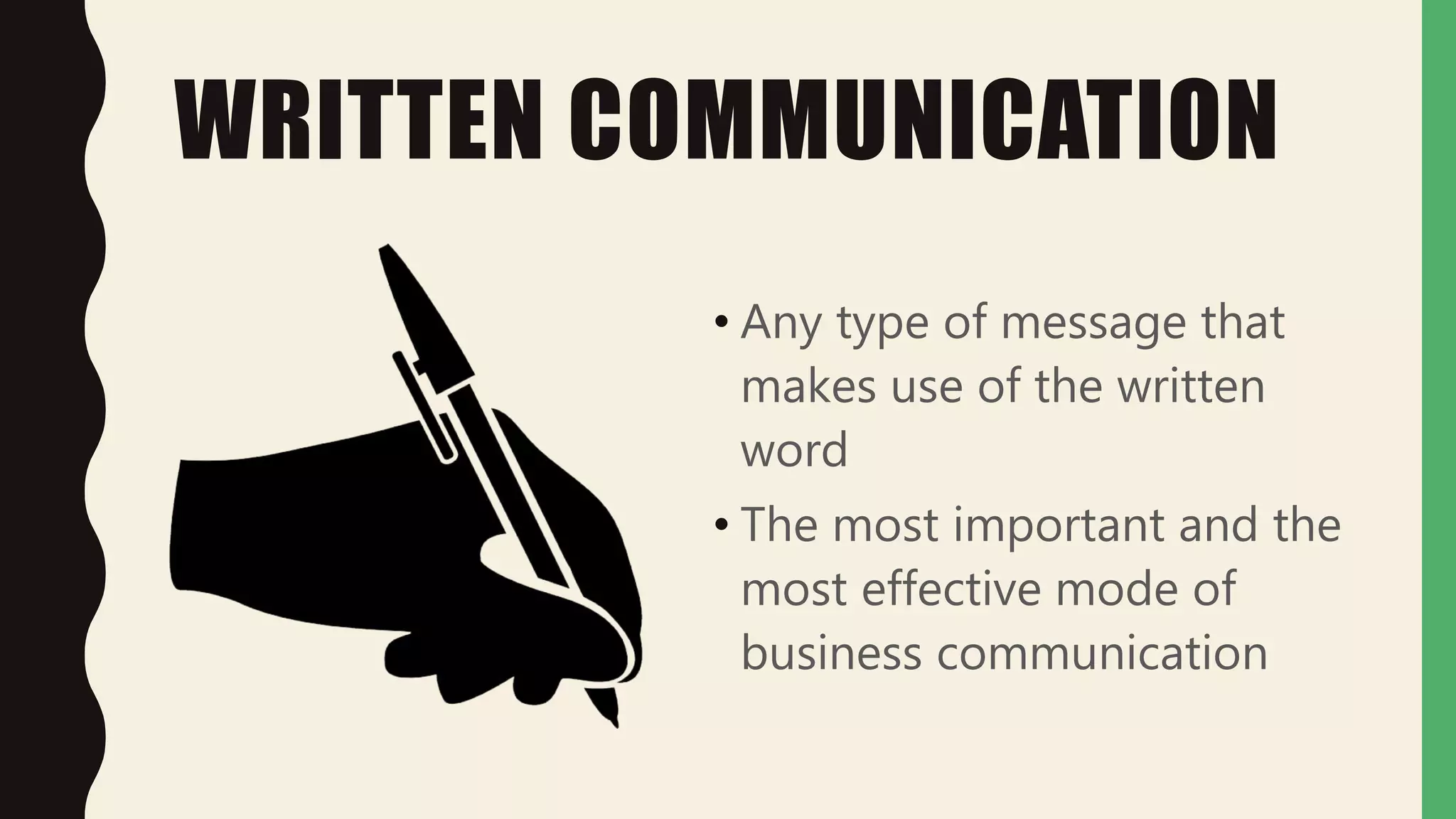The Communication Process & Types of Written Communication | PPT