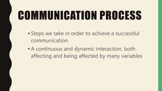 The Communication Process & Types of Written Communication | PPT