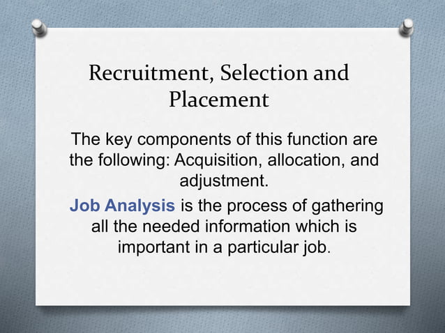 Recruitment, Selection, and Placement | PPTX