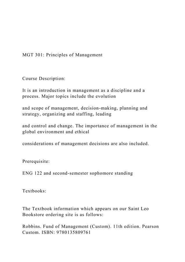 MGT 301 Principles of Management Course Descriptio.docx