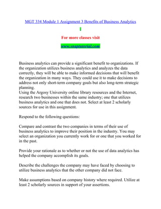 MGT 334 Massive Success / snaptutorial.com | Business Administration ...