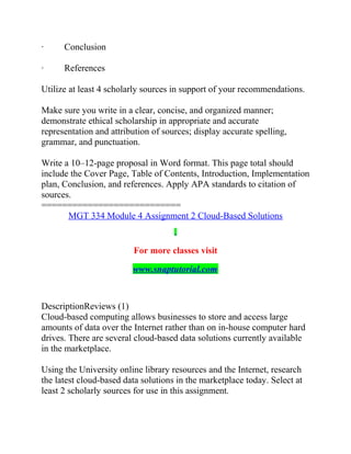 MGT 334 Massive Success / snaptutorial.com | Business Administration ...