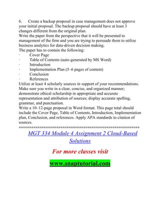 MGT 334 help Successful Learning/Snaptutorial | PDF