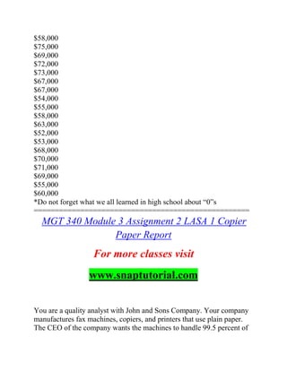 MGT 340 help Successful Learning/Snaptutorial | PDF