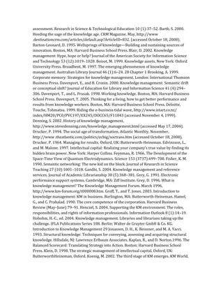 MGT 403 SEU The Concept of Knowledge Management Question.docx