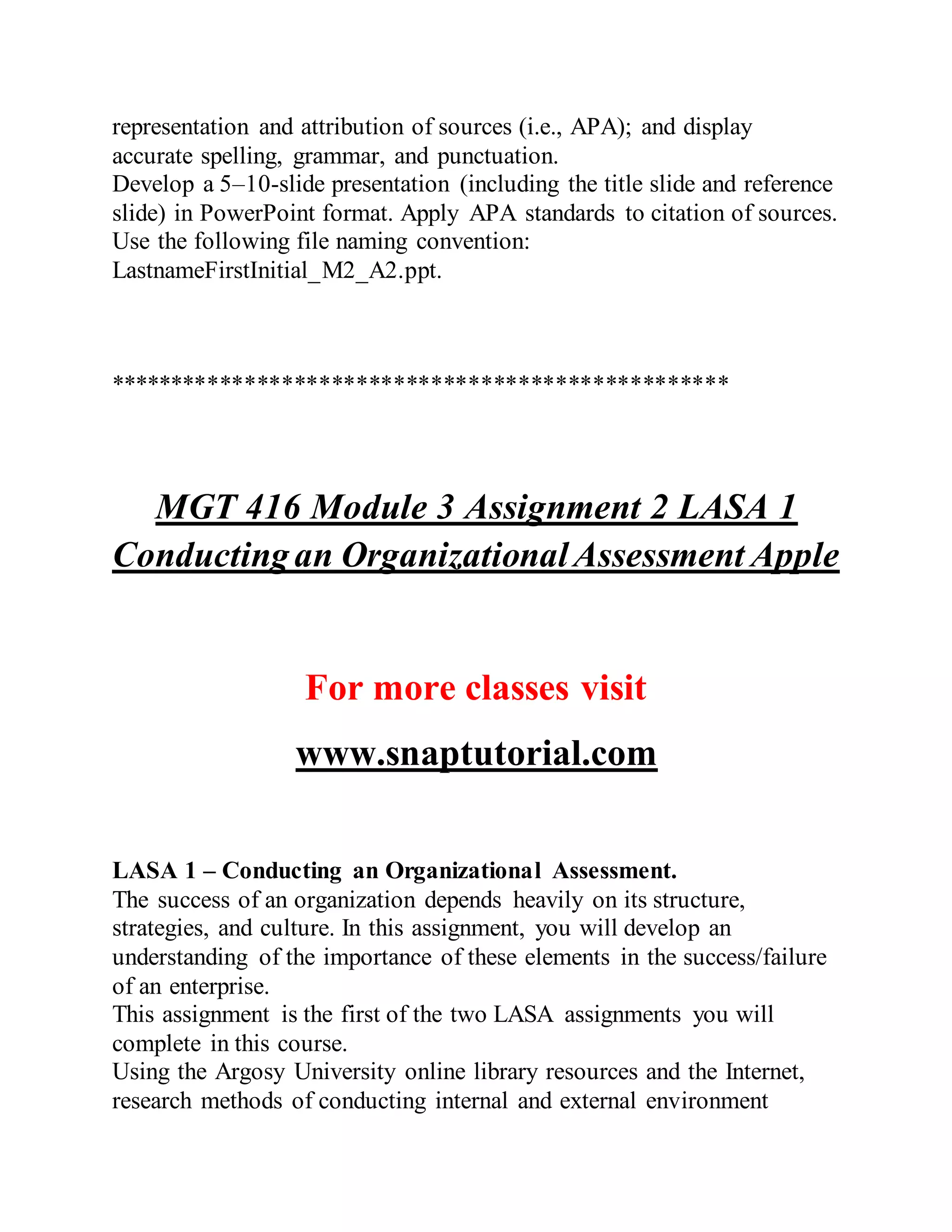 MGT 416 Effective Communication / snaptutorial.com