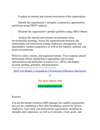 MGT 416 Massive Success / snaptutorial.com | Human Resources | Business