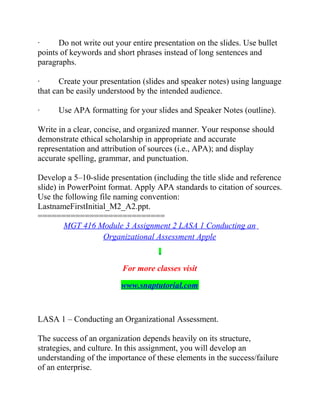 MGT 416 Massive Success / snaptutorial.com | Human Resources | Business