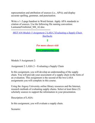 MGT 416 Massive Success / snaptutorial.com | Human Resources | Business