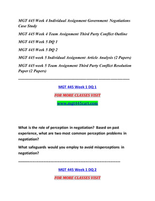 MGT 445 CART Achievement Education--mgt445cart.com