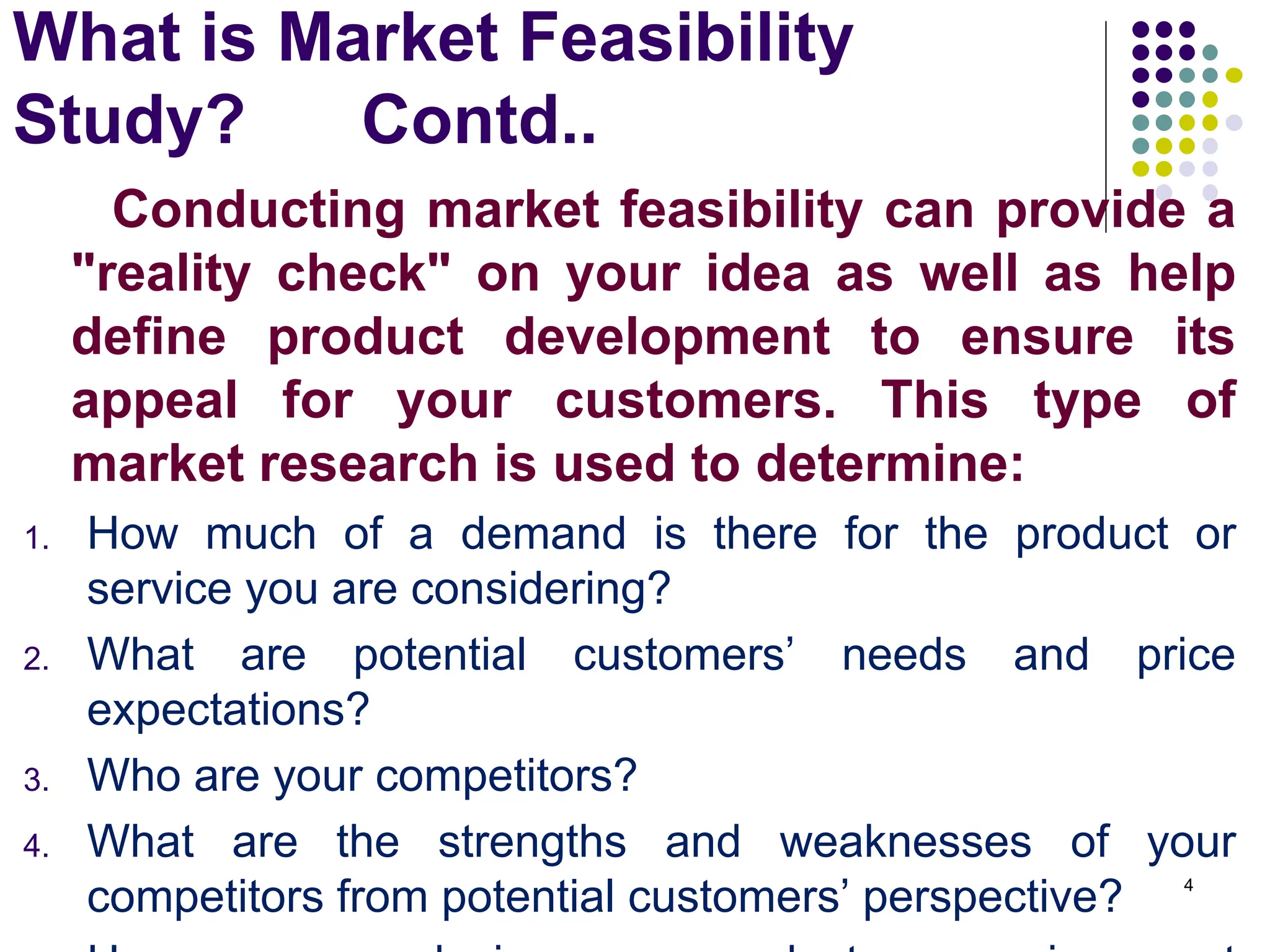 Project feasibility and Market feasibility study | PPT