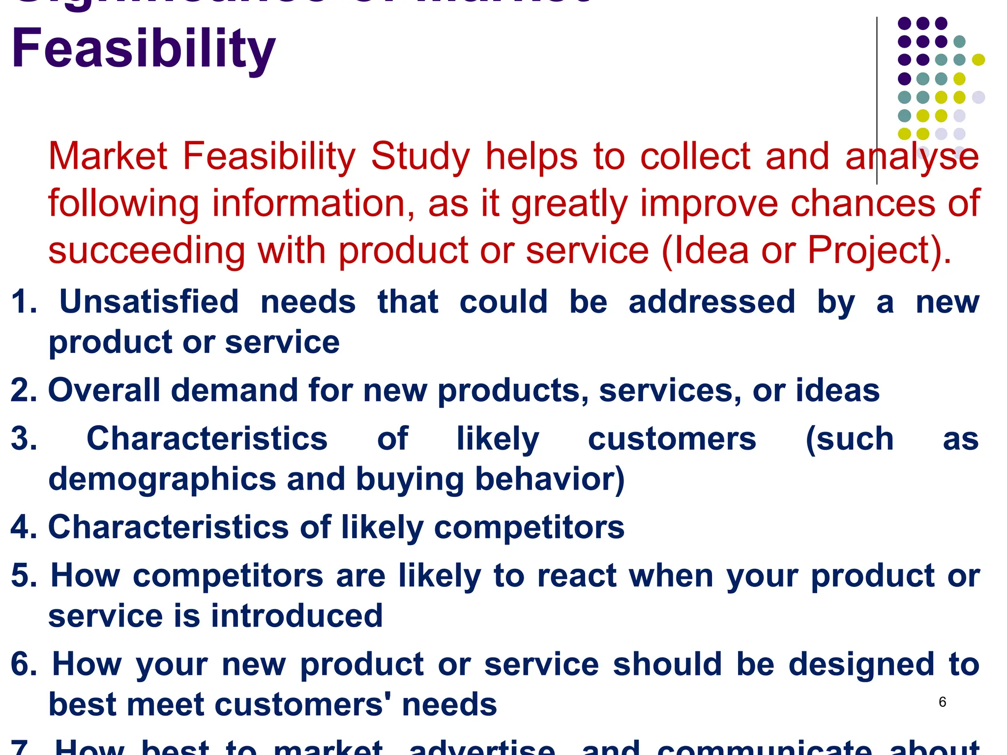 Project feasibility and Market feasibility study | PPT