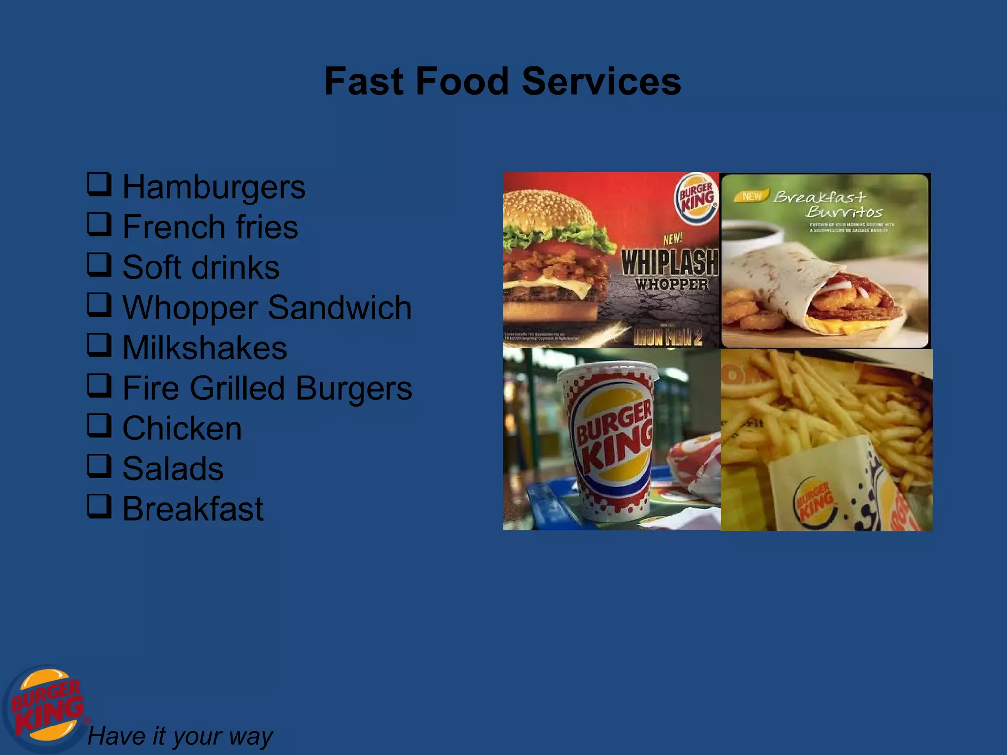 Presentation on burger king | PPT