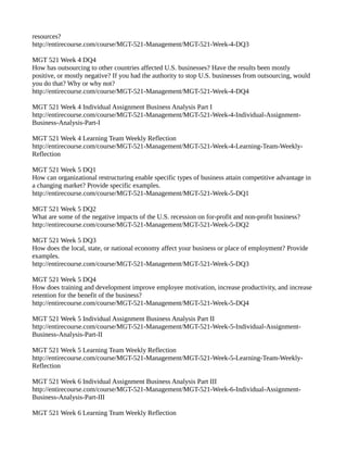 MGT 521 (Management - entirecourse.com) | PDF | Educational Assessment ...