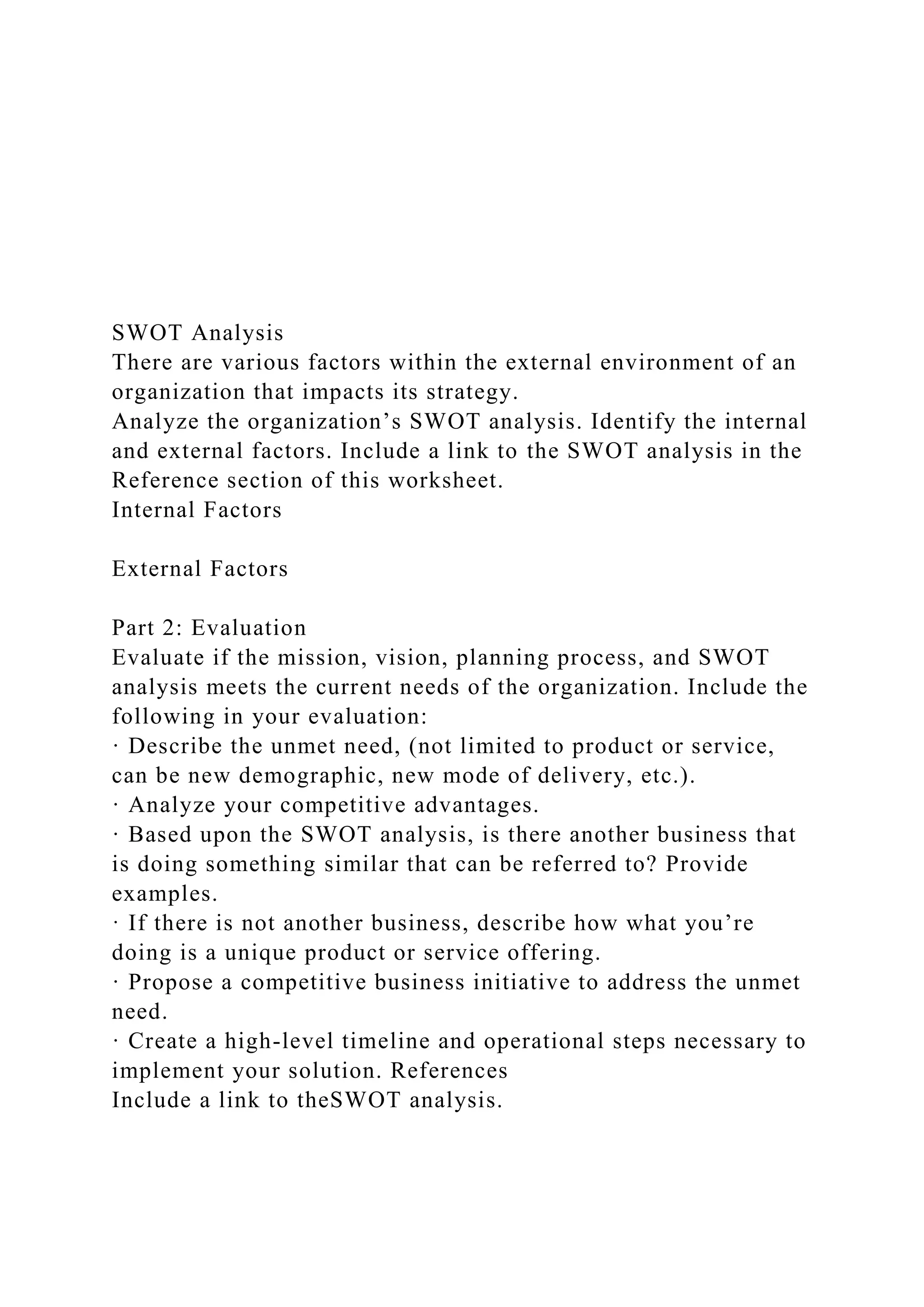 MGT526 v1Wk 2 – Apply Organizational AnalysisMGT526 v1Pag.docx ...