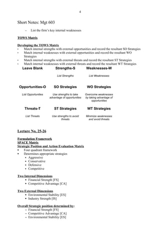 Strategic short notes | DOC