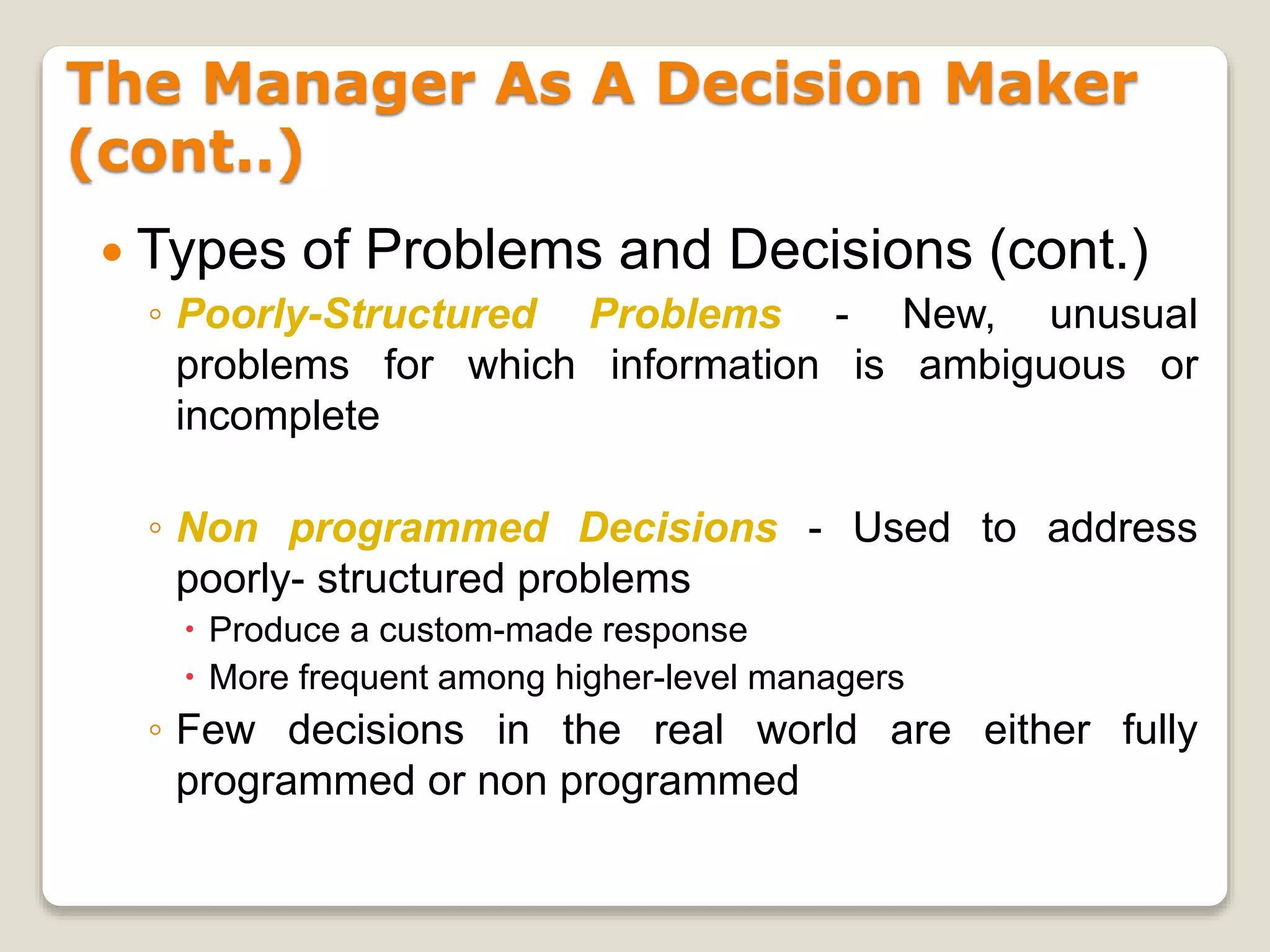 Managerial Decision Making | PPTX