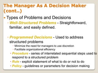 Managerial Decision Making | PPTX