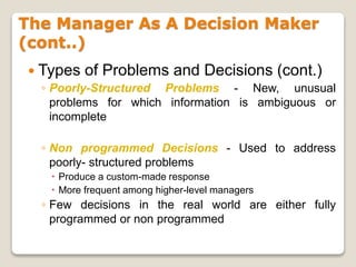Managerial Decision Making | PPTX