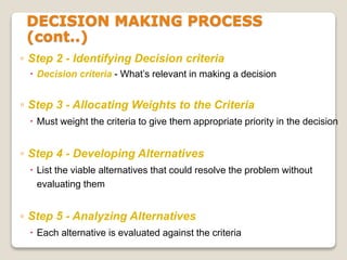 Managerial Decision Making | PPTX
