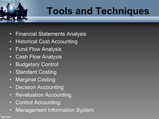 Management Accounting Tools & Technique | PPT | Stocks and Bonds ...