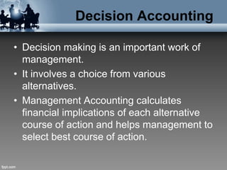 Management Accounting Tools & Technique | PPT