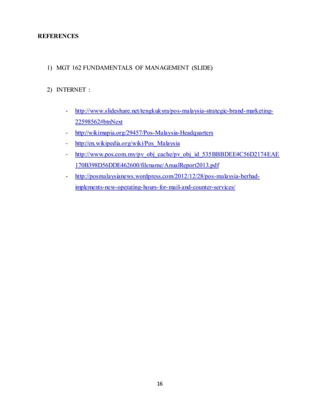 MGT162 Assignment (POS Malaysia) | DOCX | Business Utilities | Business
