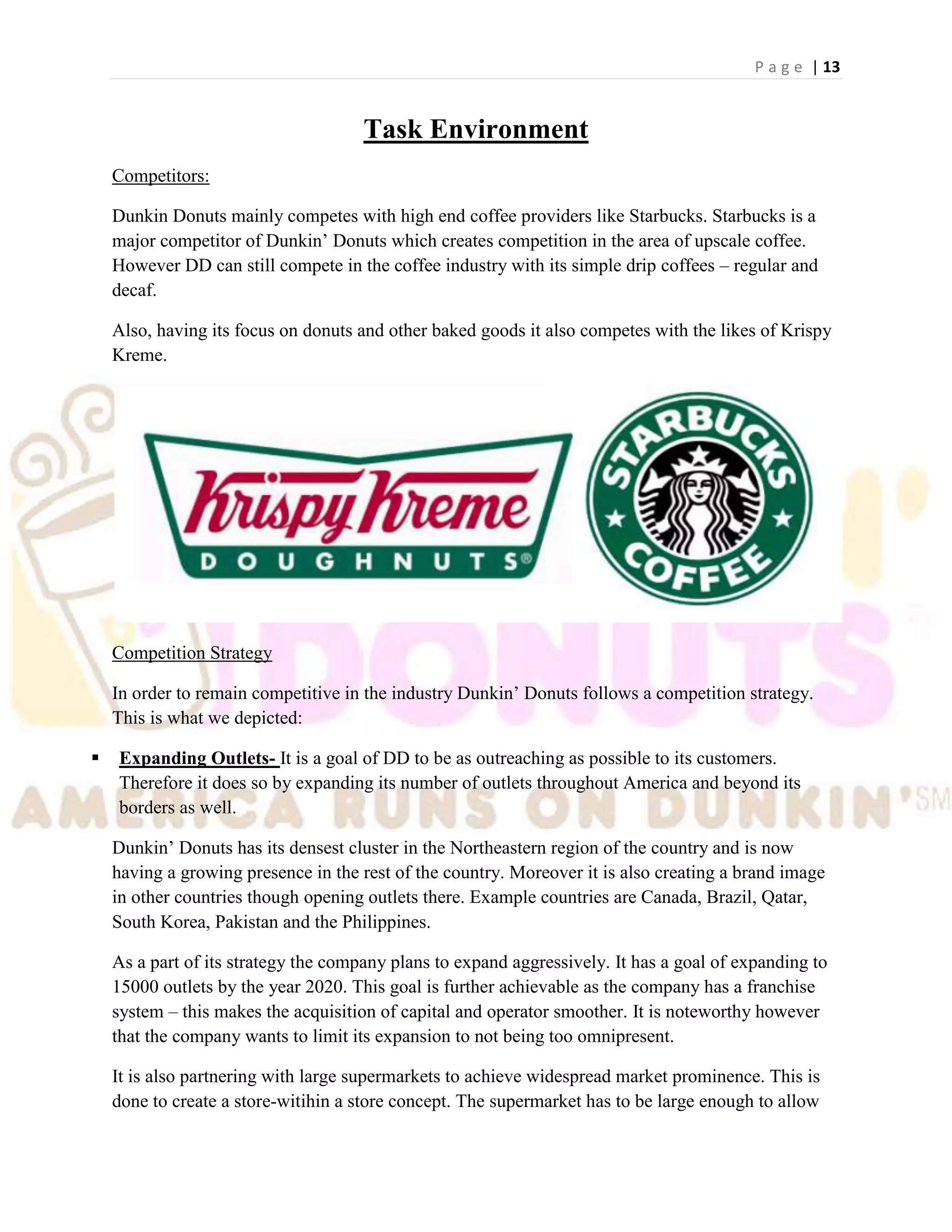 MGT group case study report (dunkin donuts) | DOCX