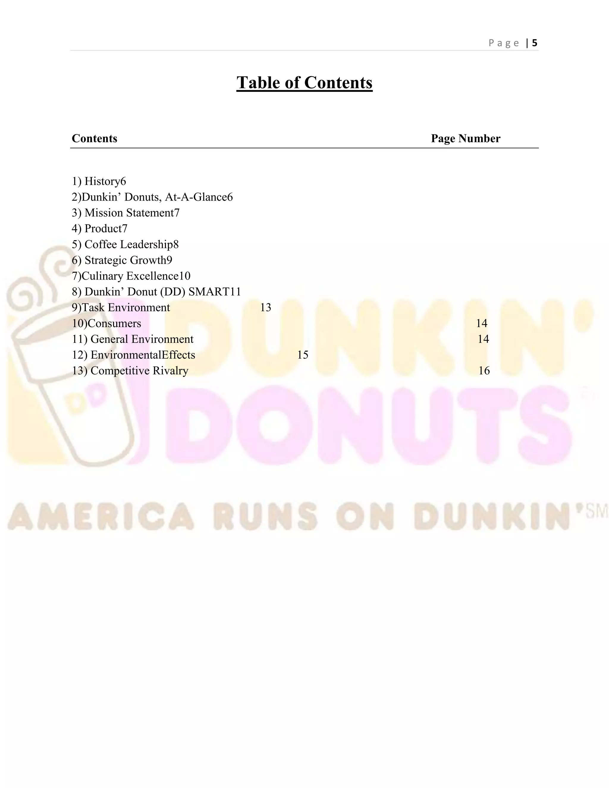 MGT group case study report (dunkin donuts) | DOCX