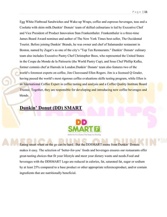 MGT group case study report (dunkin donuts) | DOCX